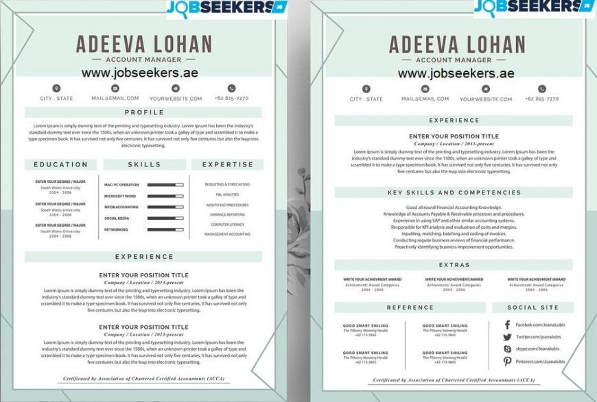 Best CV Format UAE-Dubai CV Writing Samples - Job Seekers