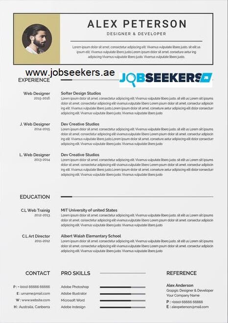 Best CV Format UAE-Dubai CV Writing Samples - Job Seekers
